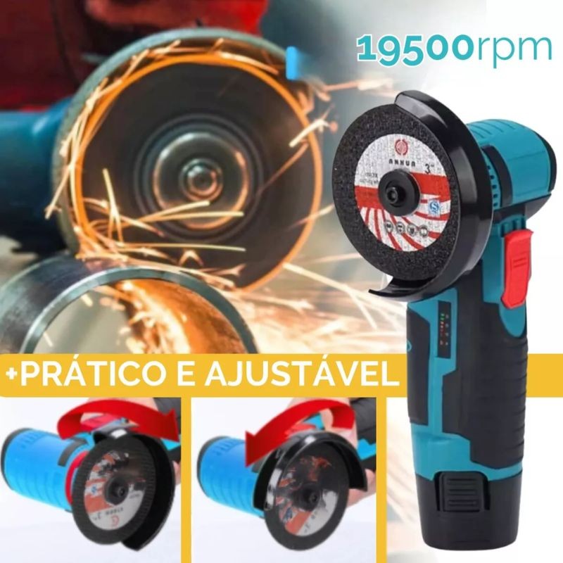 Mini Retificadora Multifuncional JT-MG12V: Corte e Lixamento com ...