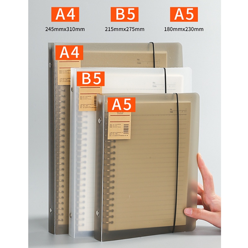 A4/A5/B5 Caderno De Folha Solta Folhas Smart Ring Binder Pastas De Papel De Recarga ...