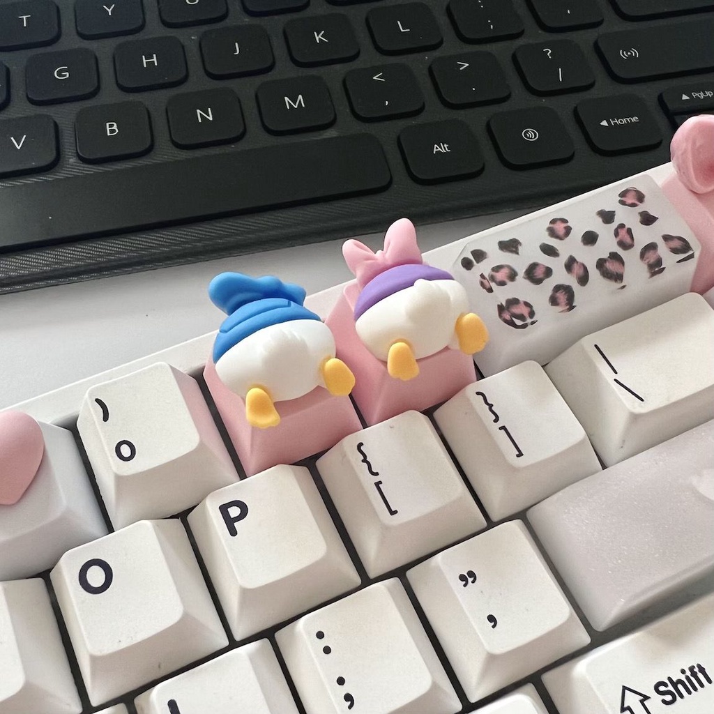 Teclado Mecânico De Pato Bonitinho Keycap Cross Axis | Shopee Brasil