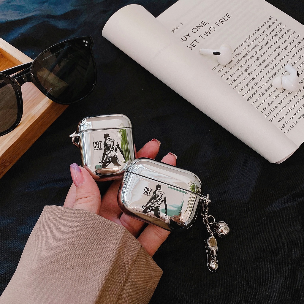Ronaldo, Messi Electroplated Soft TPU Casing For AIRPODS 4 PRO 1/2/3 ...
