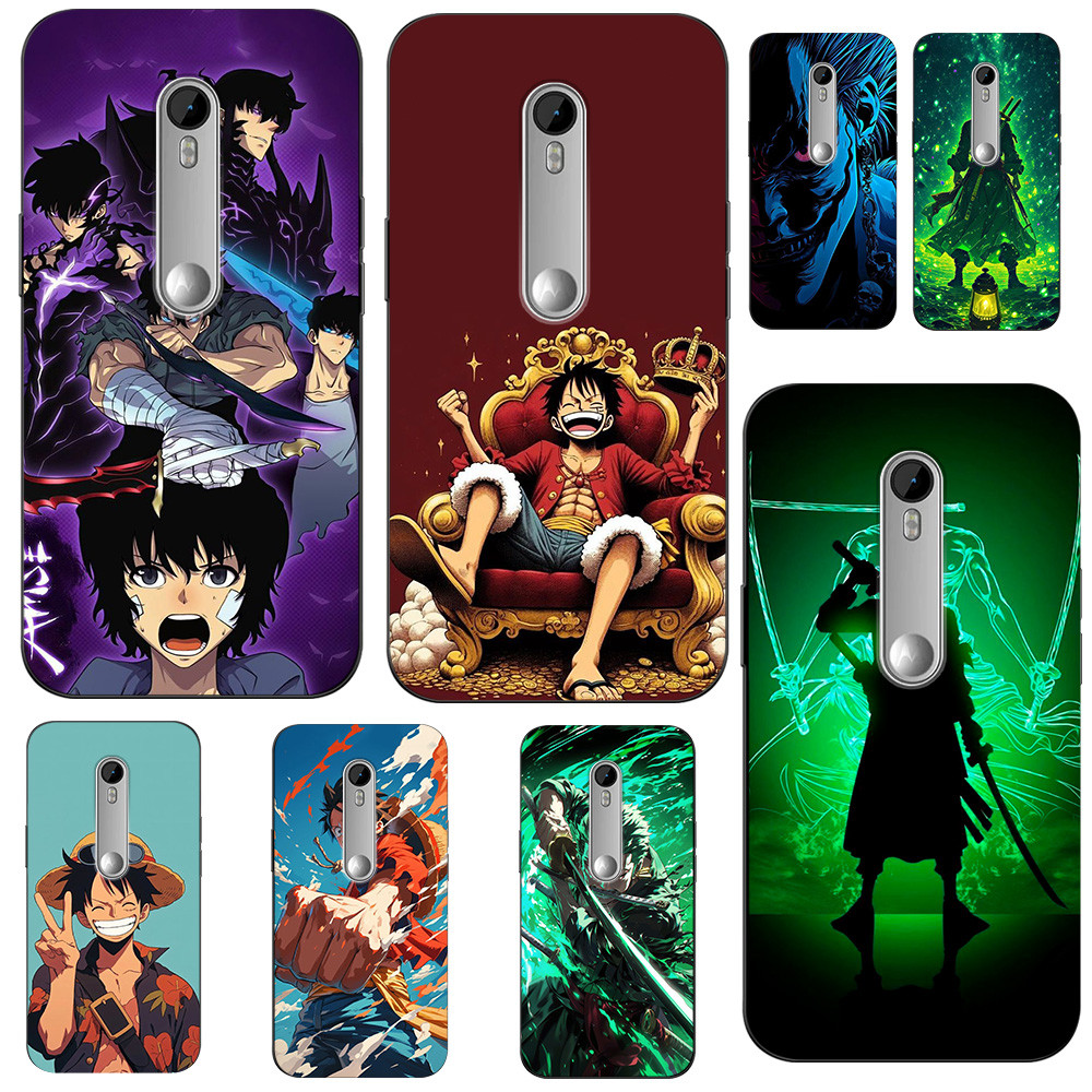 Para Motorola Moto G3 Caso De Telefone Silicone Macio Protetor Preto ...