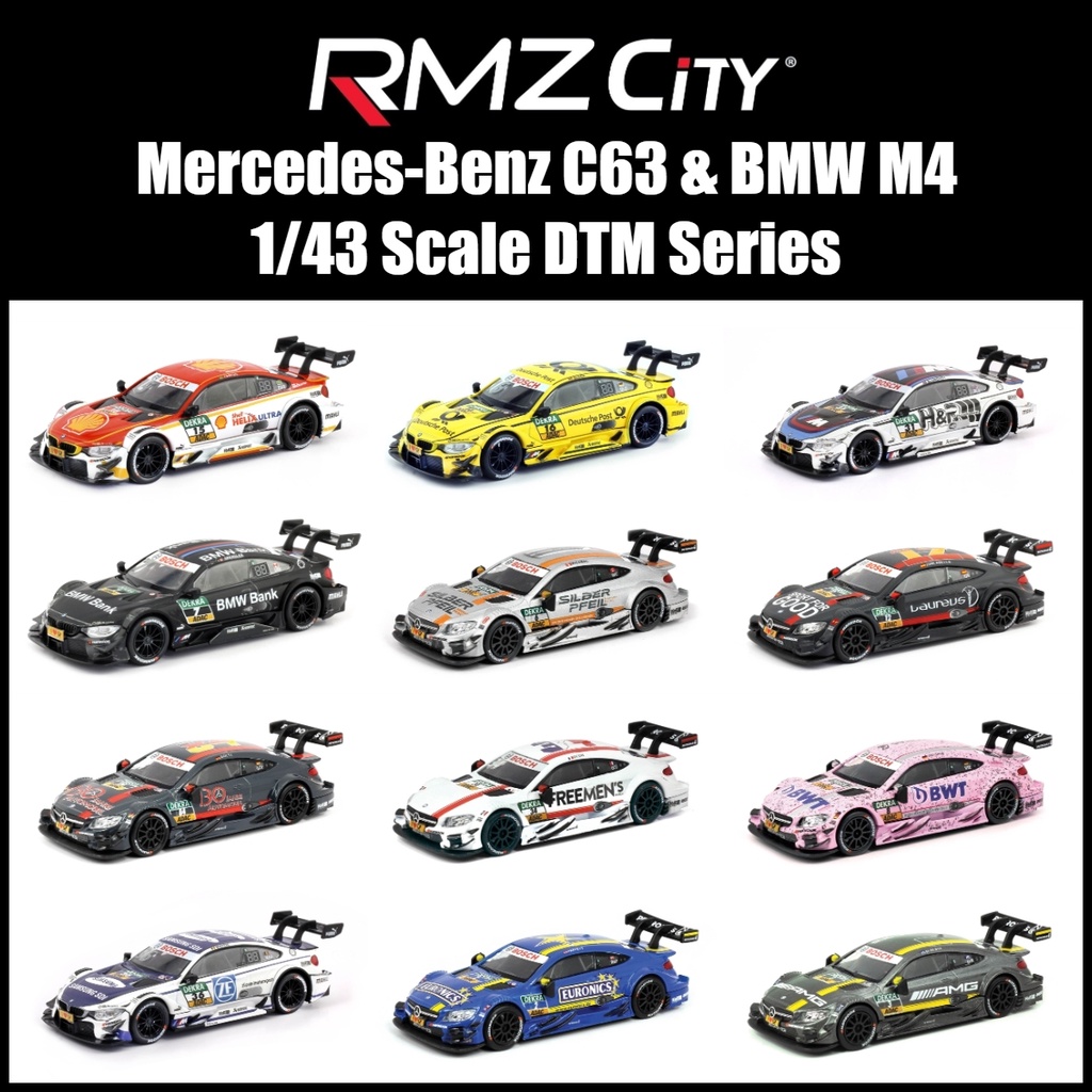 Escala 1 : 43 RMZ City Toy Diecast Veículo Modelo M4 DTM Super Factory ...