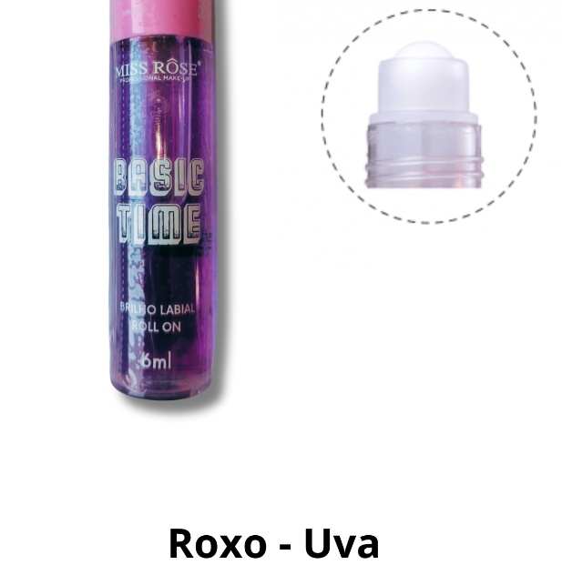 Brilho labial - Glow Time / Basic Time Miss Rôse - Roxo (Uva) | Shopee ...