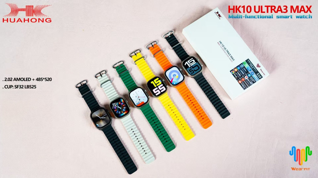 HK10 Ultra 3 MAX SmartWatch 4GB ROM AI Robô AMOLED ChatGPT NFC Bússola GPS 3DMenu Música ...