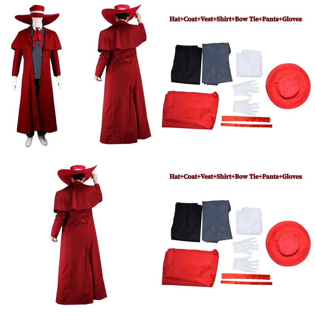 Traje Ultimate Alucard Inspirado No Anime Inferno Para Entusiastas Da ...