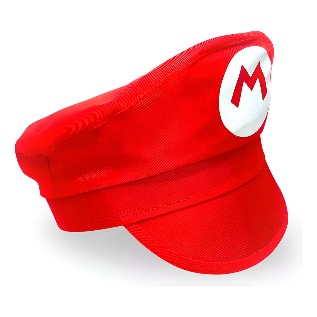 Chapéu Boina Mario Quepe Temático Fantasia Carnaval | Shopee Brasil