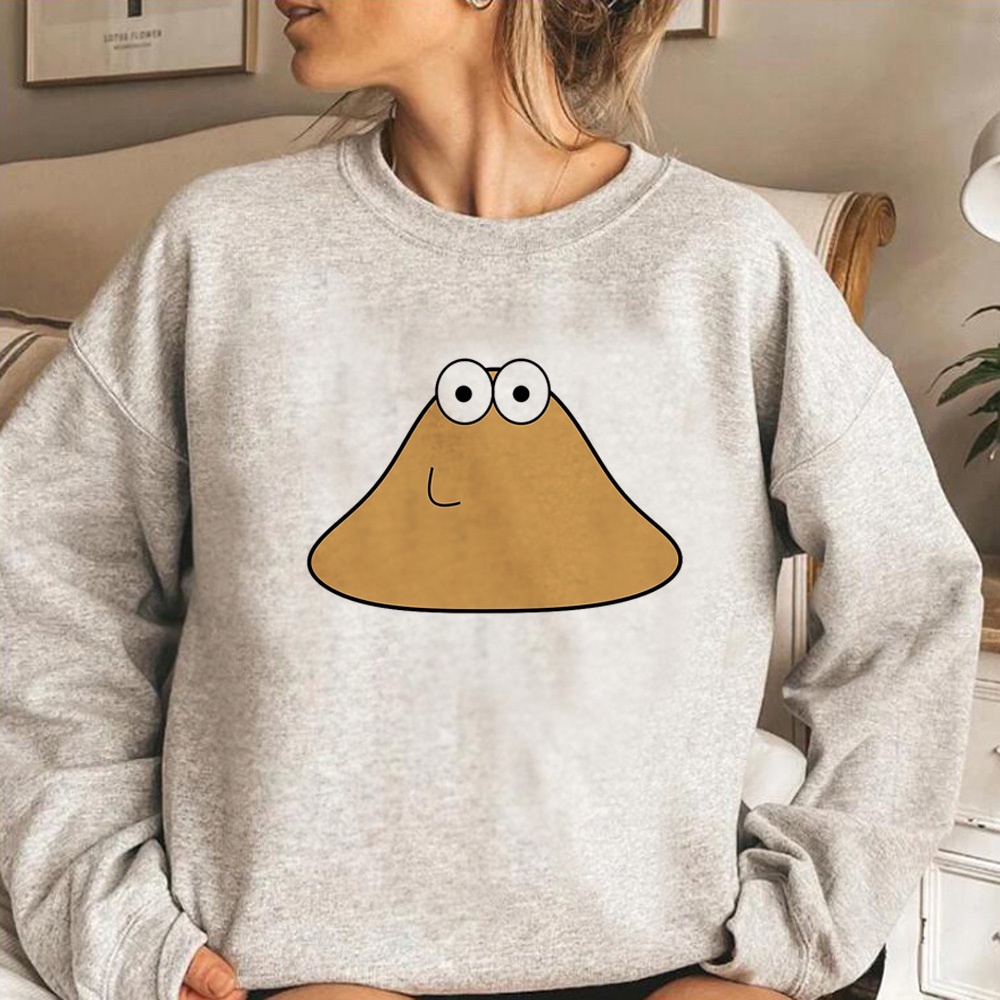 Pou hoodies Mulheres harajuku 2023 Camisola Estética Dos Anos 90 Hood ...