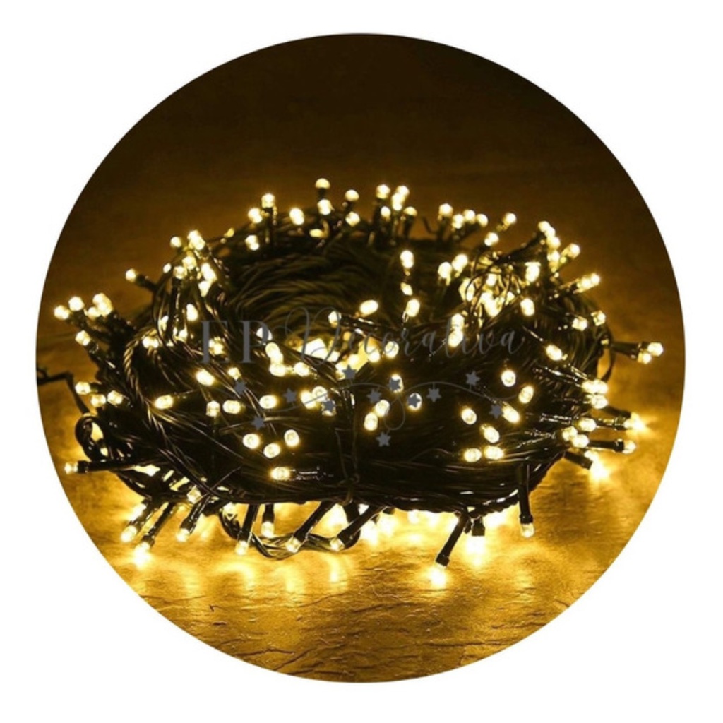 Pisca Pisca Natal 100 Lâmpadas Brancas Arroz 8 Funções 127v Cor Das ...