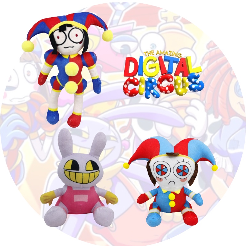 Incrível Digital The Circus Clown Plushie Feito À Mão Com Altura De ...