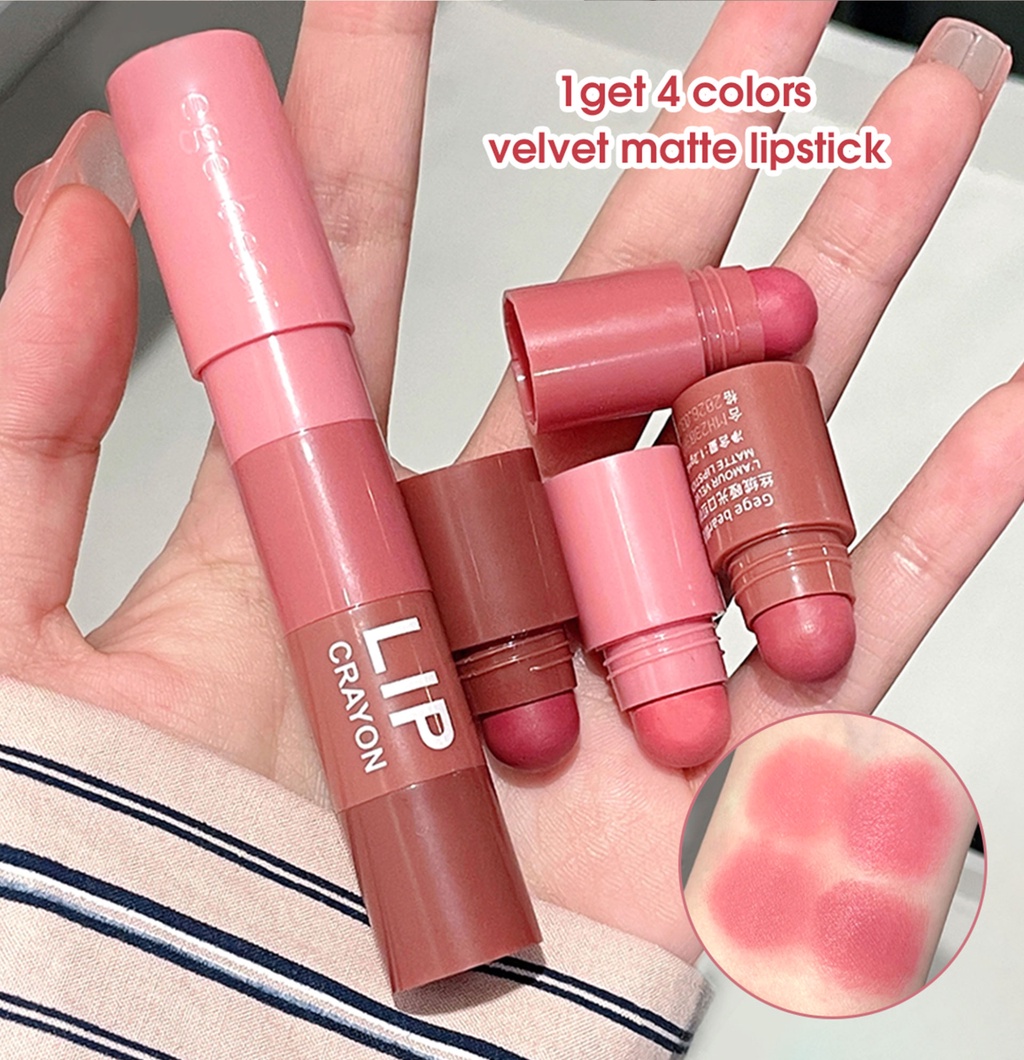 Batom mousse veludo fosco para maquiagem clareadora feminina | Shopee Brasil