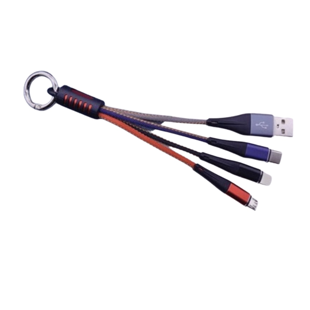 Cabo USB 3 em 1 Ultra Rápido - Multi USB Curto com Conector Universal ...