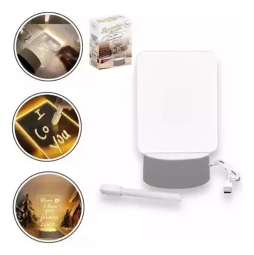 Quadro de Mensagens Iluminado - Efeito LED Surpreendente com Caneta ...