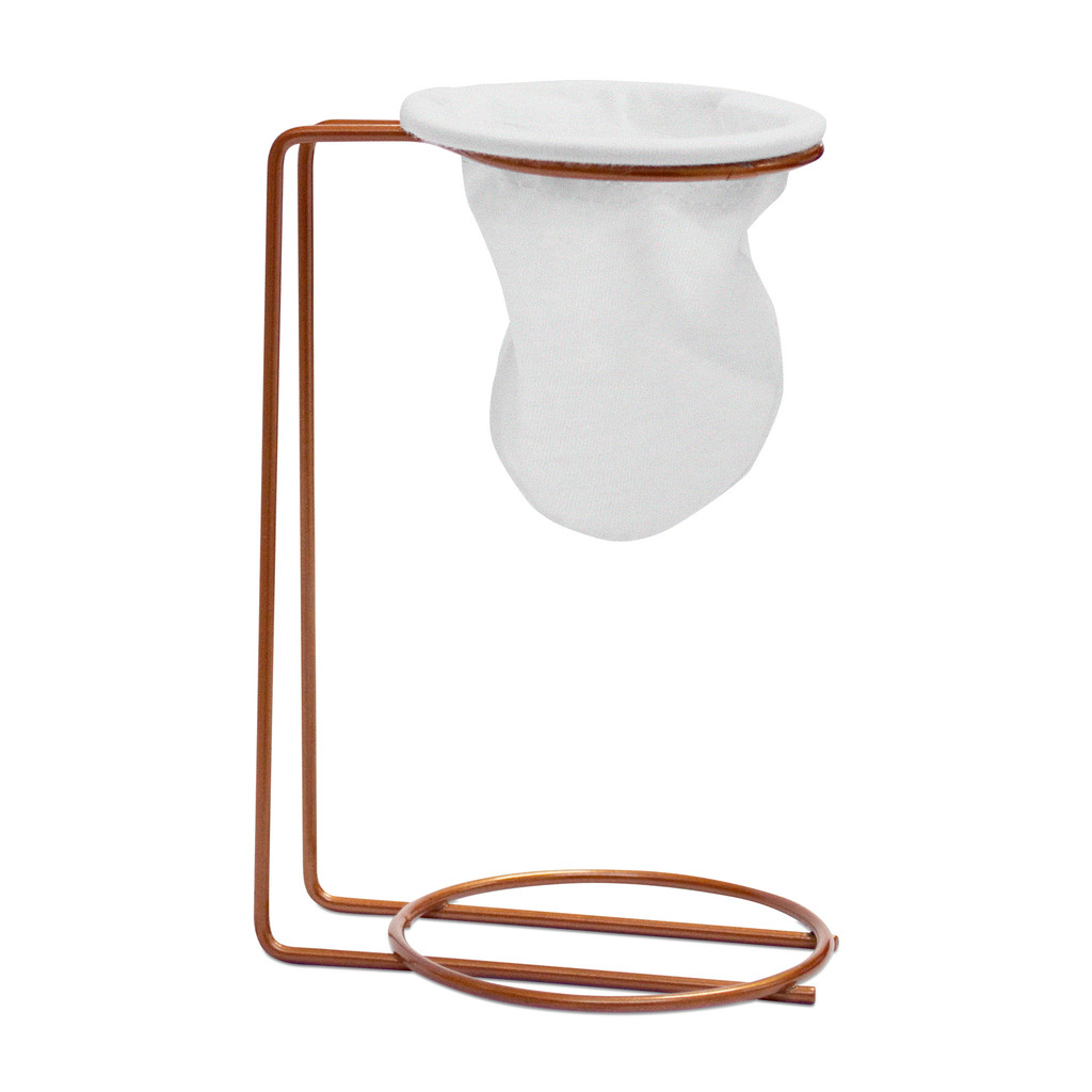 Coador de Café Compacto - Mini Coador de Cobre com Refil Lavável, Para ...