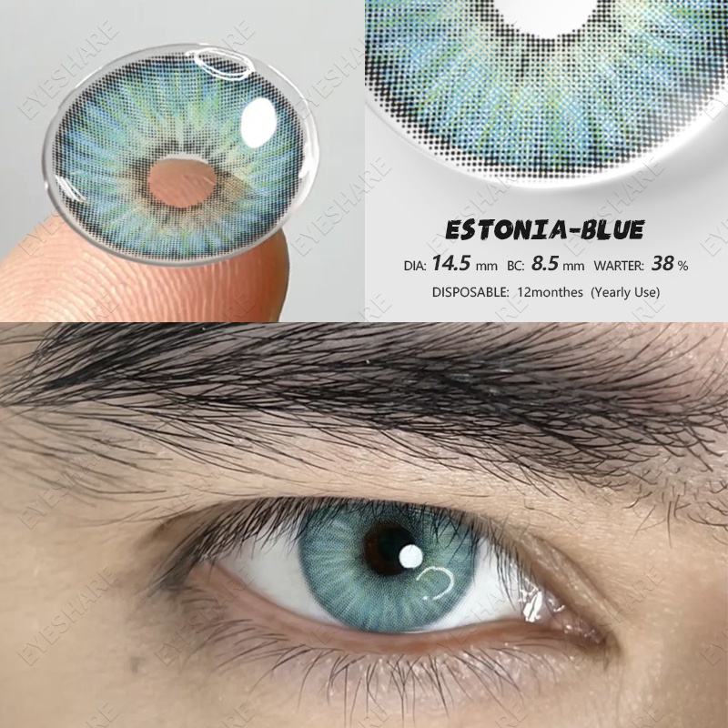 EYESHARE 1 Par Novas Lentes De Contato Coloridas Fashion Blue Green ...
