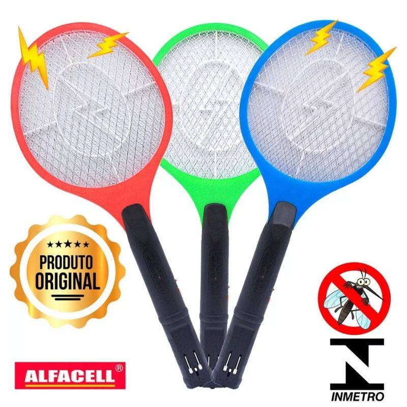 Raquete Eletrica Mata Mosquito mosca inseto bivolt 110V 220V | Shopee ...