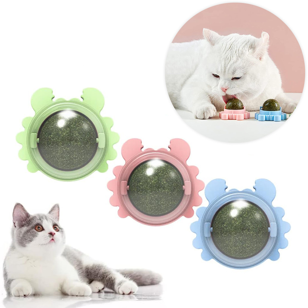 Bola Bolinha De Catnip Brinquedo Relaxante Para Gatos Cor:Verde ...