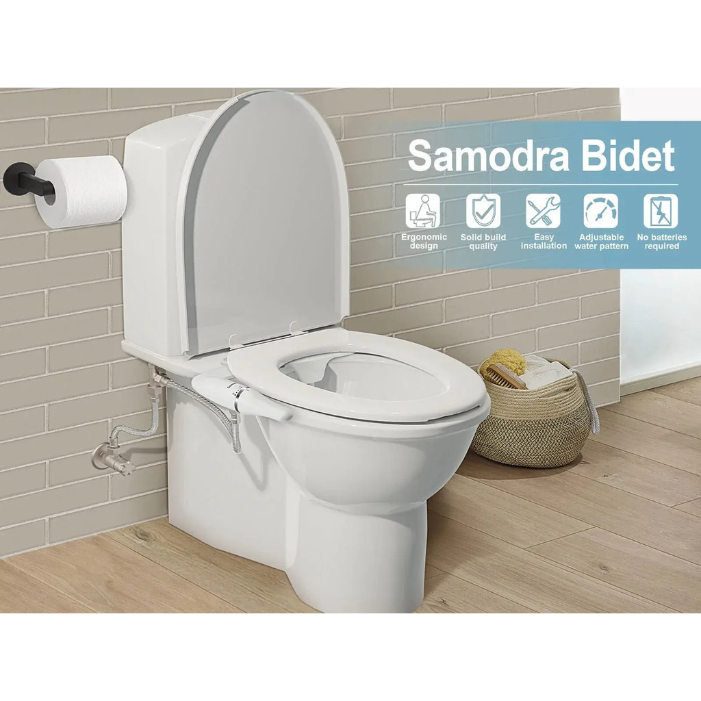 Bidê De Banheiro Ultra-Slim Fixação De Assento Sanitário Com Entrada De ...