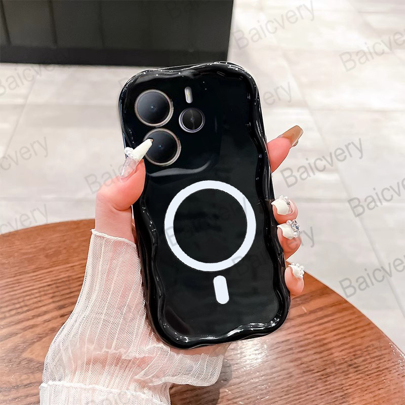 Invólucro Para Xiaomi Redmi Note 14 4G Com Adesivo Magnético Ripple ...