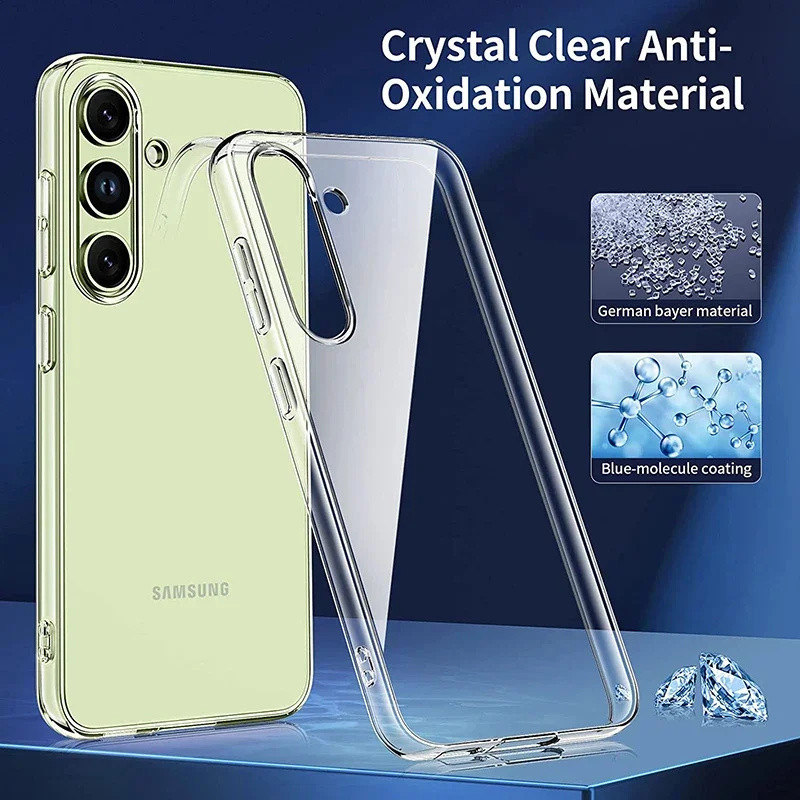 Capa Transparente De Silicone Ultrafina Para Samsung Galaxy A15 A14 A25 A24 A35 A55 M34 M54 M14 ...