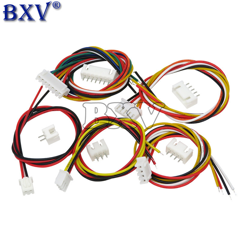 10 Conjuntos Jst Xh2.54 Xh 2.54mm Conector De Cabo De Fio 2/3/4/5/6/7/8/9/10 Pinos Passo Macho ...