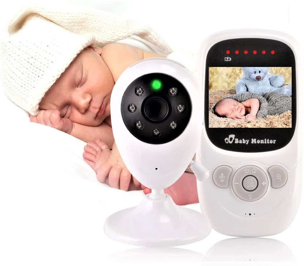 Babá Eletrônica Sem Fio Vídeo Voz Monitor Visão Noturna | Shopee Brasil