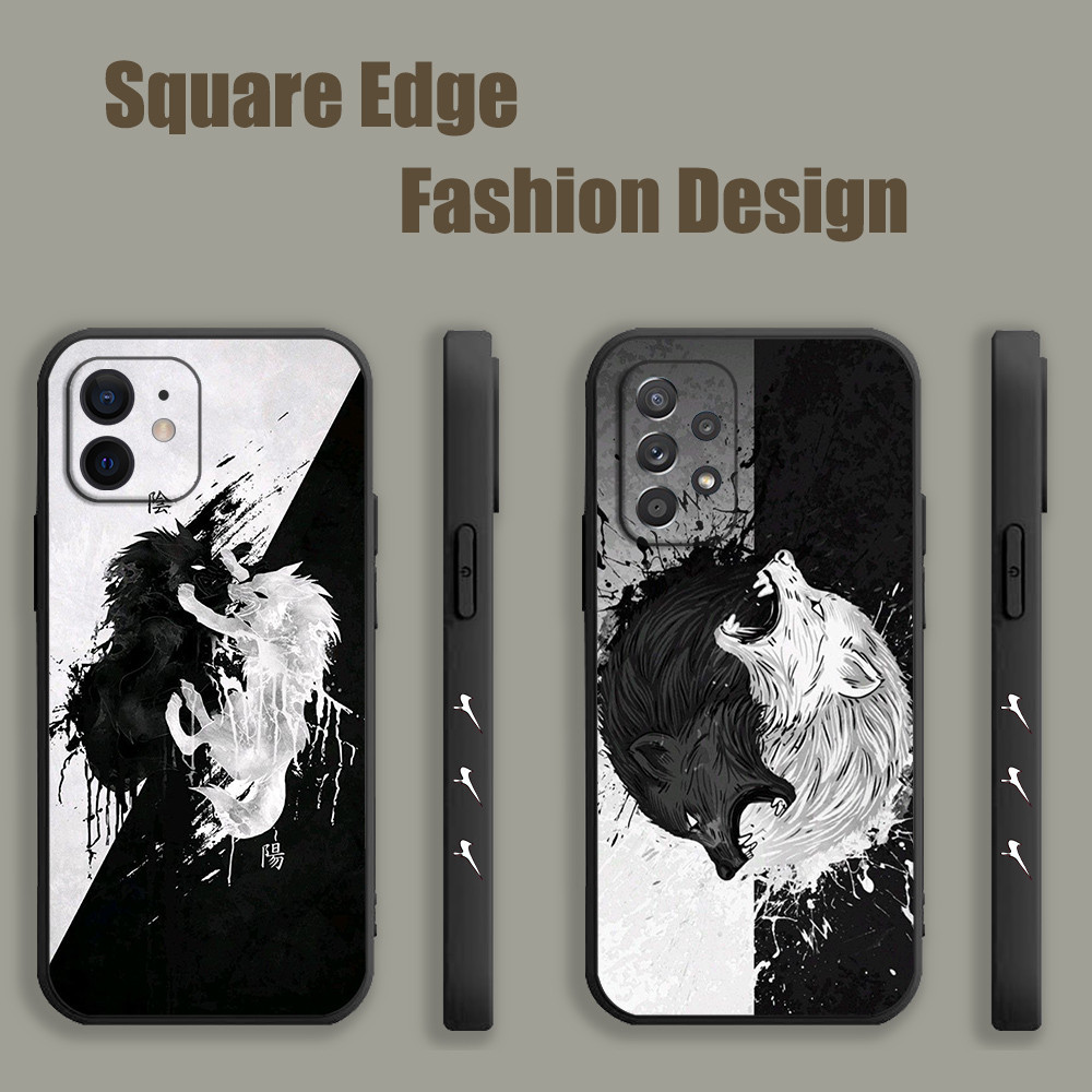 Caixa Para Samsung A7 2018 A13 Lie A01 A3 M01 Core A14 Pastel Estético Preto E Branco JVB01 ...