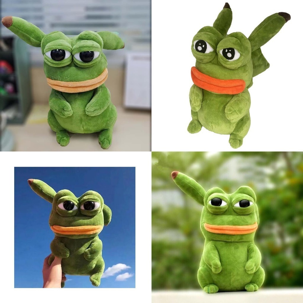 Pokemon Pikachu Pepe O Sapo Triste Kawaii Bonecas De Pelúcia Recheadas ...
