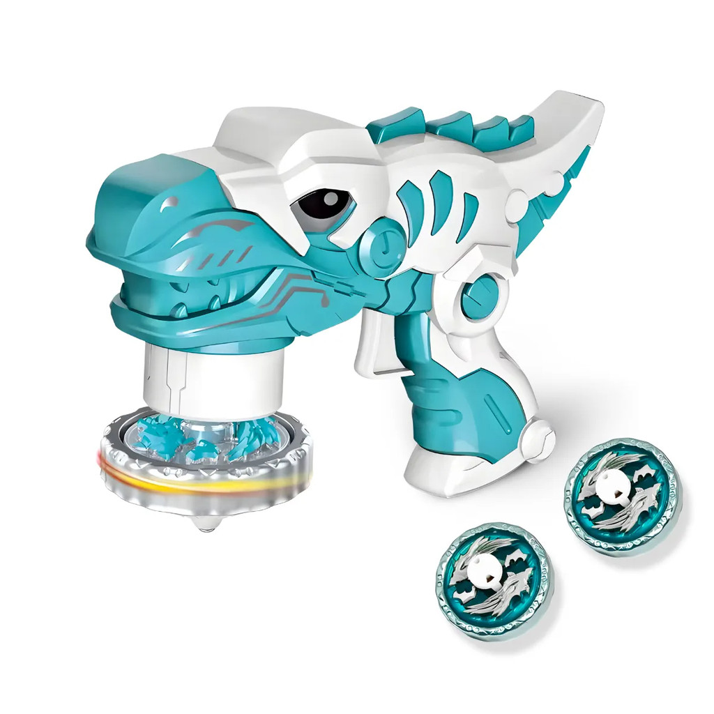 BEYBLADE DE DINOSSAURO COM LANÇADOR SUPER FORTE - COR AZUL | Shopee Brasil