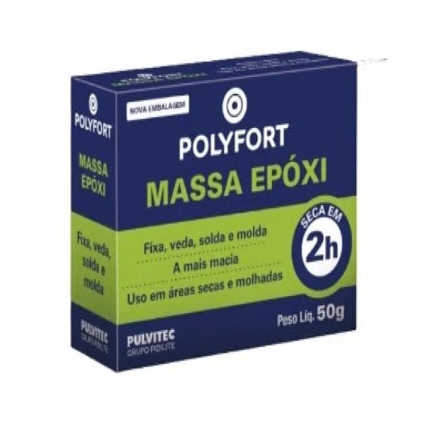 Massa Epoxi 50G POLYFORT | Shopee Brasil