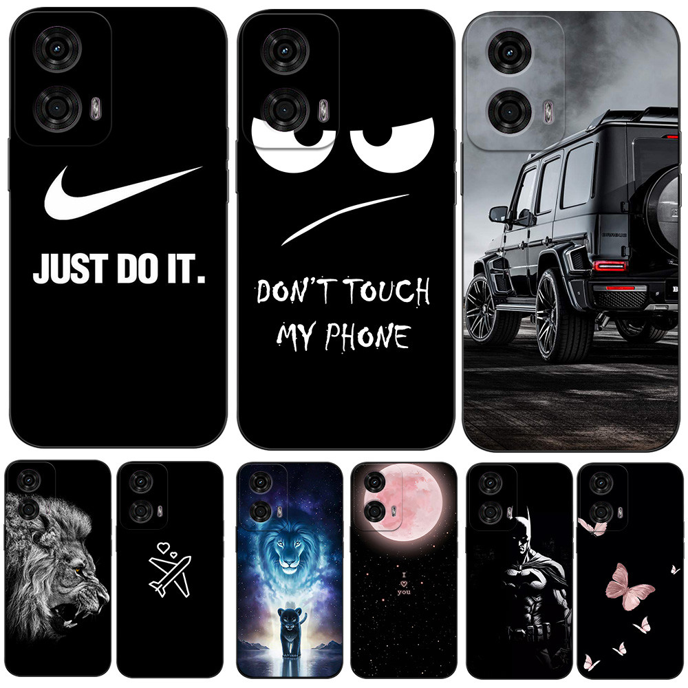 Capa Para Motorola MOTO G34 5G De Silicone Macio Telefone Preto Tpu ...