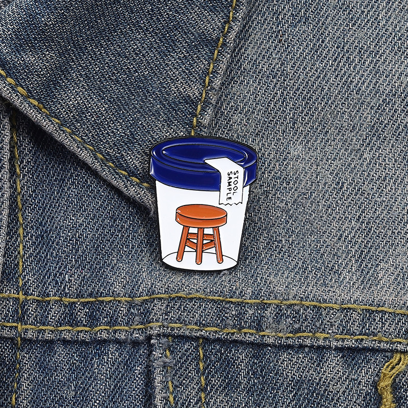 Broche De Amostra De Banco De Desenho Animado , Broches Criativos De ...