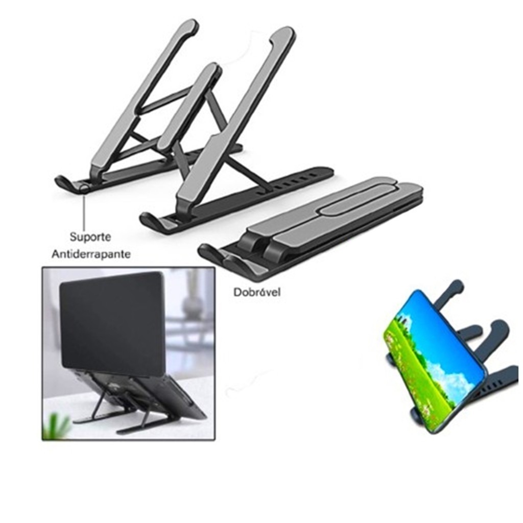 Suporte Apoio De Notebook Laptop Compacto Articulado Home Office ...