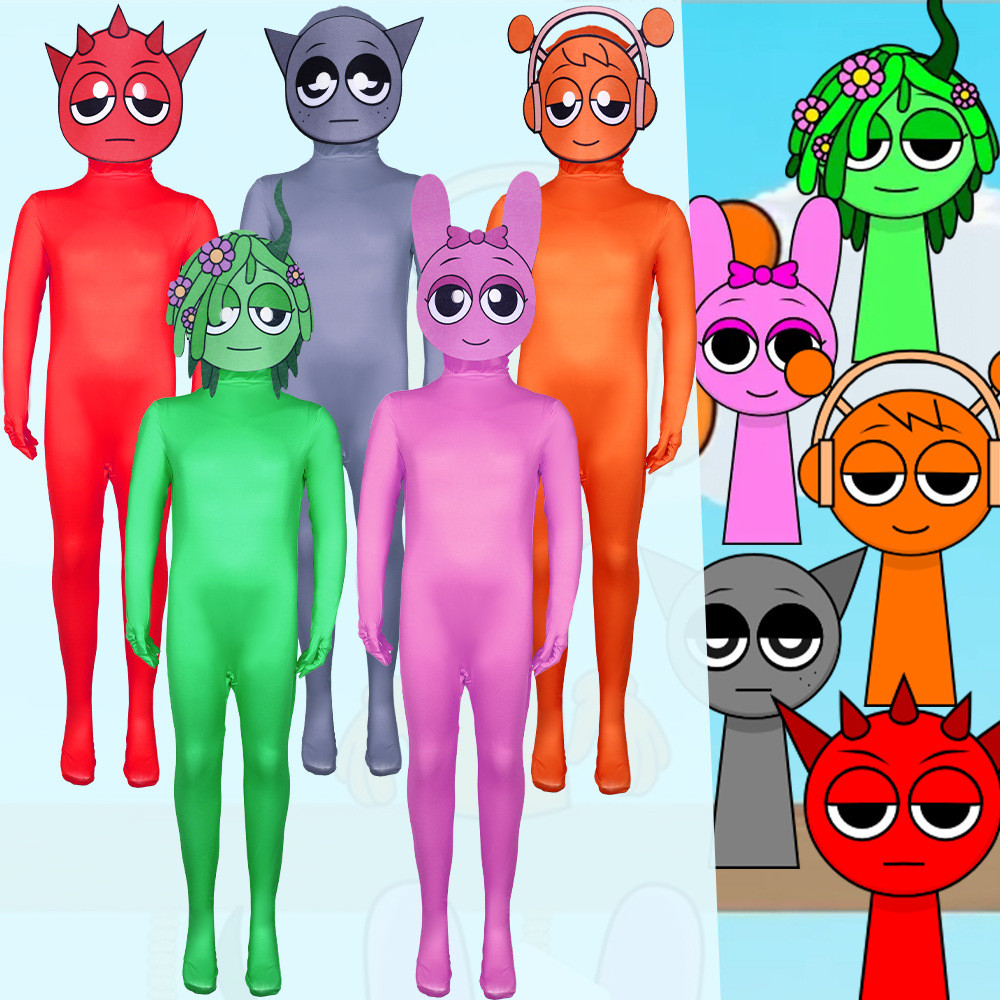 Sprunki Incredibox Fantasias De Cosplay Para Crianças , Body Justo ...