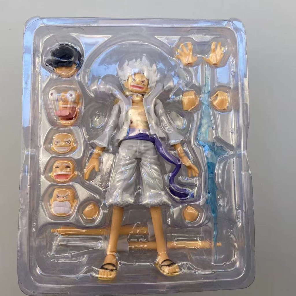 SHF One Piece Luffy Gear 5 Nika Articulado Action Figure Modelo ...