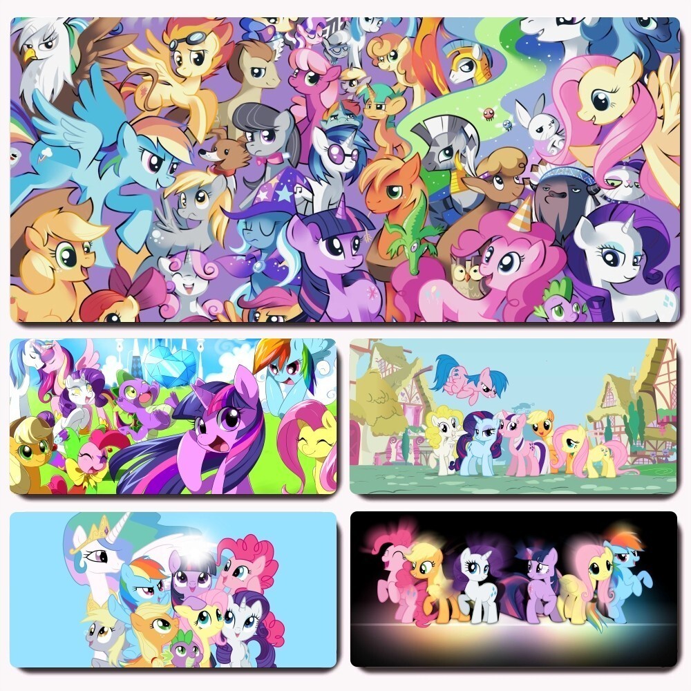 My Little Cartoon Pony Mousepad Gaming Office Desk Pads Grandes Para ...