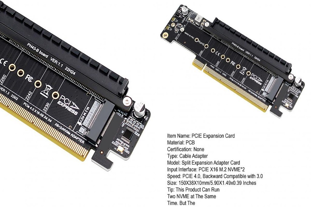 High-speed Pcie Split Card M.2 Nvme Ssd 4.0 Adapter for Faster ...