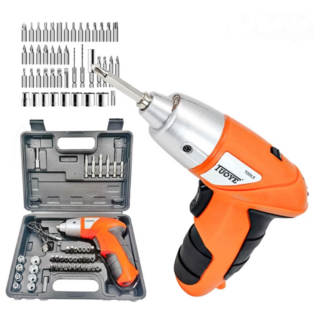 Mini Parafusadeira Furadeira Elétrica Bivolt Sem Fio Bateria ...