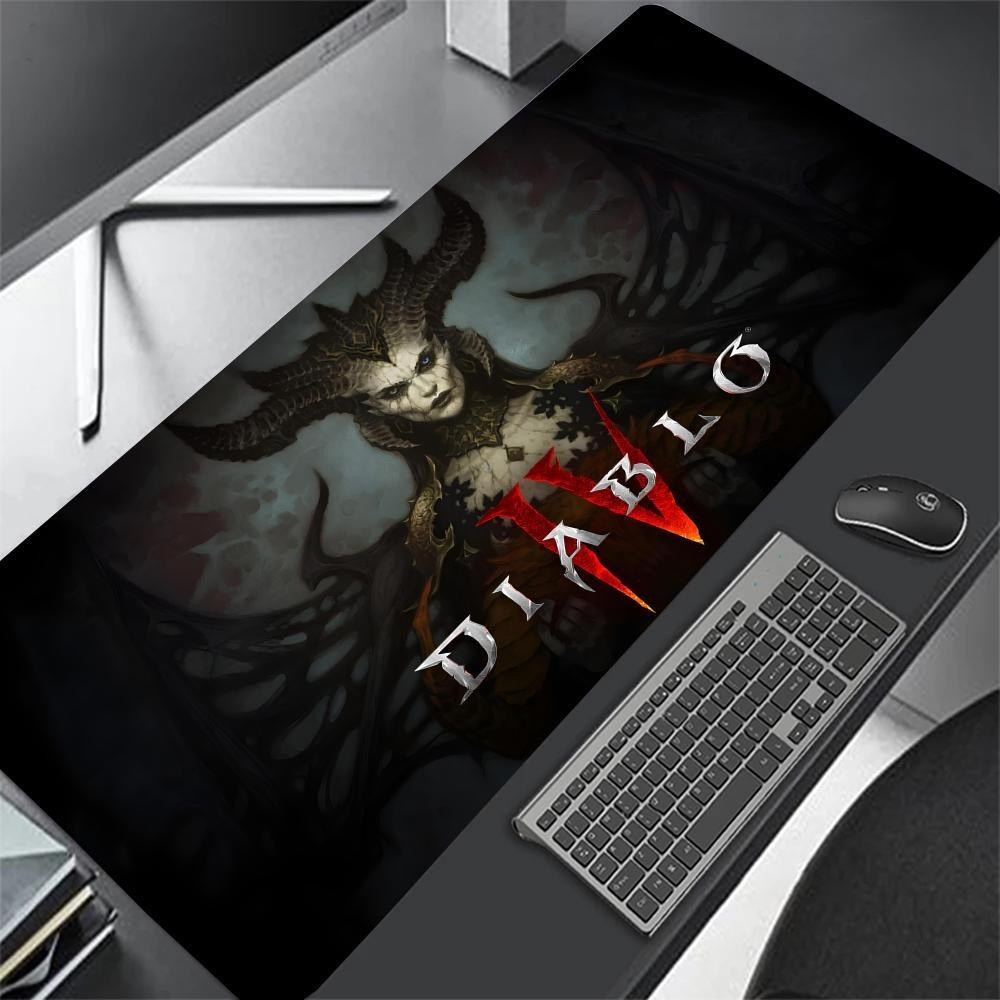 Diablo IV Mousepad Grande Gaming Mouse Pad LockEdge Engrossado Teclado ...