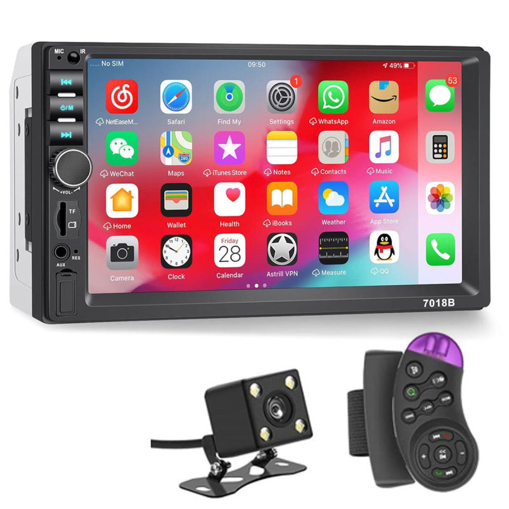 Central Multimídia Automotiva 7 Inch Mp5 Bluetooth Com Tela Sensível Ao ...