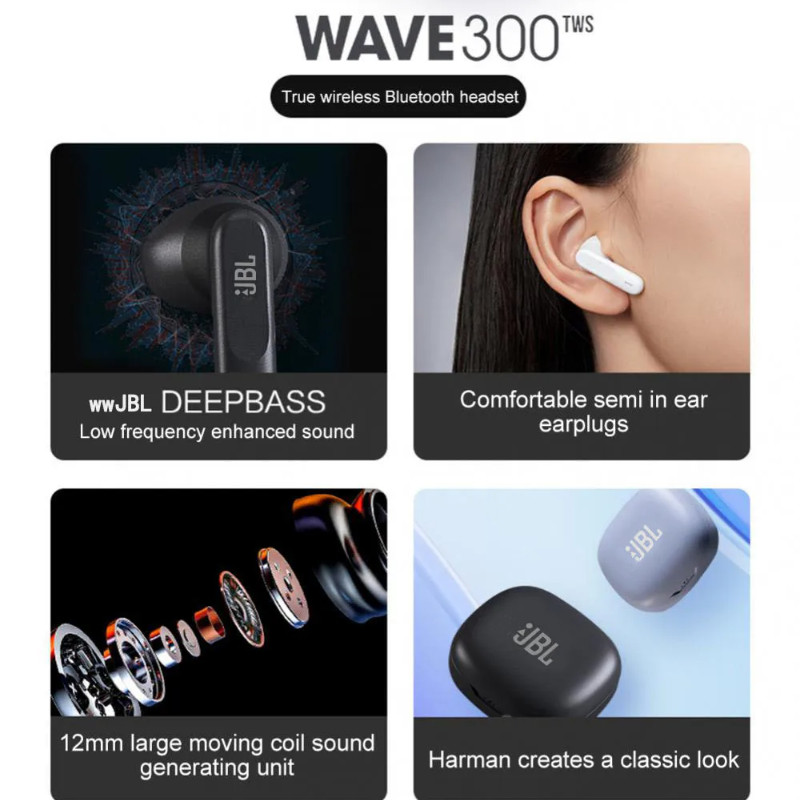 WAVE 300 TWS Fones De Ouvido Bluetooth Intra-Auriculares True Wireless ...