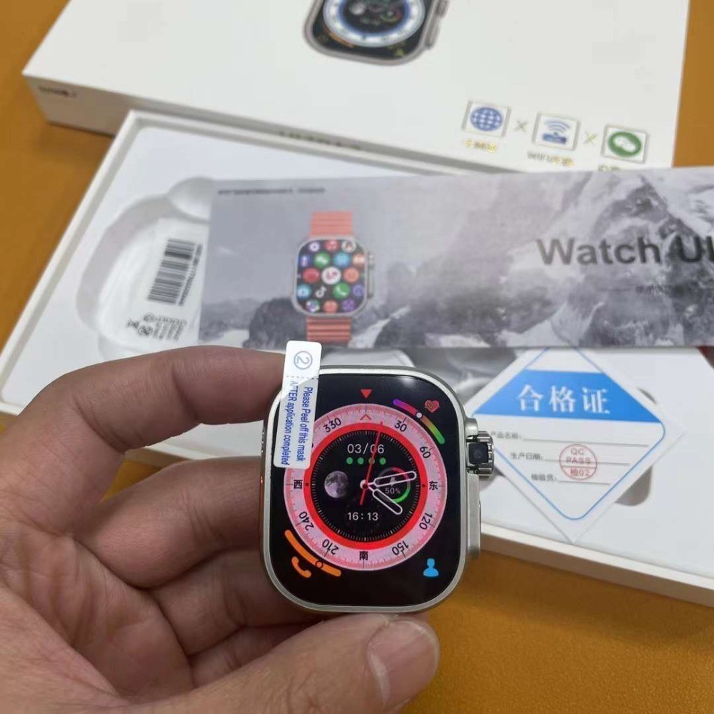 Novo AMOLED 4G SIM DW99 ultra 2 relógio inteligente girando câmera pull ...