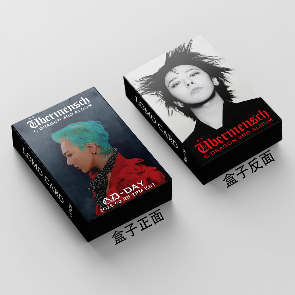 LINXX 55 Pcs BIGBANG G-Dragon Ubermensch Álbum LOMO Cartões Kpop Merch ...