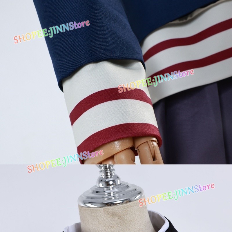 - Jinn-Dadan Cosplay Aira Momo Okarun Peruca Uniforme Escolar Conjunto ...