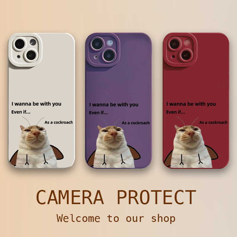 Engraçado Gato Meme Caso De Telefone Para iPhone 16E 16 ProMax 15 14 ...