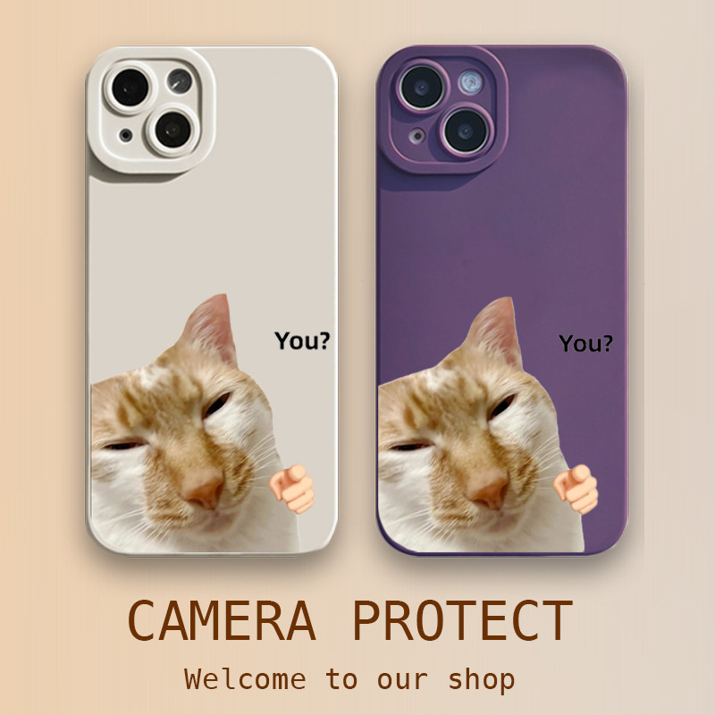 Engraçado Gato Meme Caso De Telefone Para iPhone 16E 16 ProMax 15 14 ...