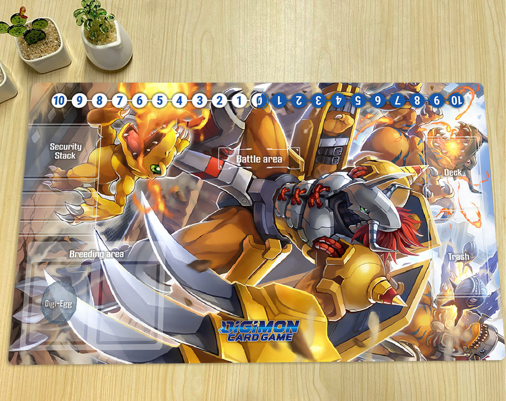 Digimon Playmat Guerra Graymon Agumon DTCG CCG Jogo De Tabuleiro Tapete ...
