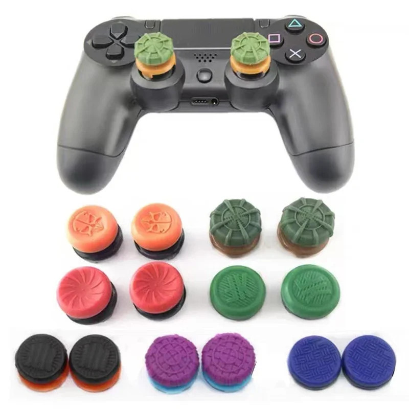 Thumbsticks Grip Game Controller Borracha Livre Capa De Silicone 2 Conjuntos Para O Controlador ...