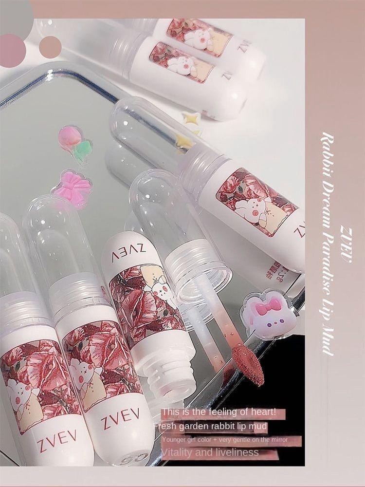 ZVEV Velvet Esmalte Labial Fosco Com Brilho D'água E Maquiagem ...