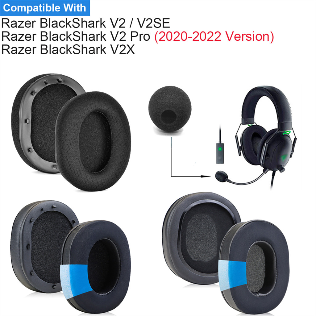 Almofadas De Substituição Para Razer BlackShark V2/V2 SE Pro (Versão ...