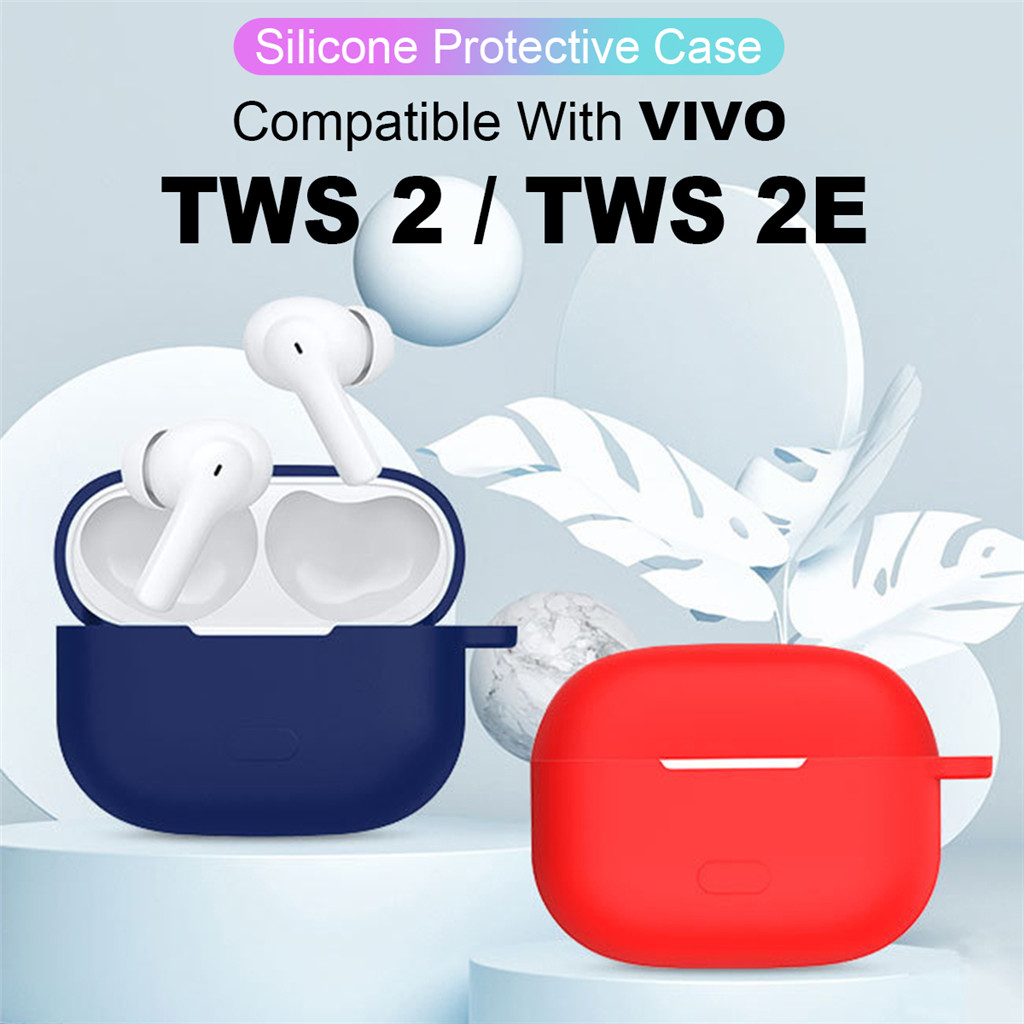 Capa Protetora De Silicone Macio Para Vivo TWS 2 2E Fones De Ouvido Sem Fio À Prova De Choque ...